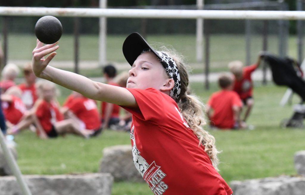 Putting the shot at ICS track and field day – The Aylmer Express